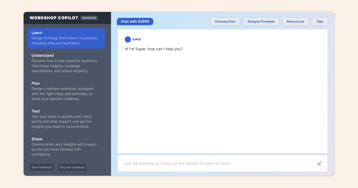 Design Thinking Workshop Copilot